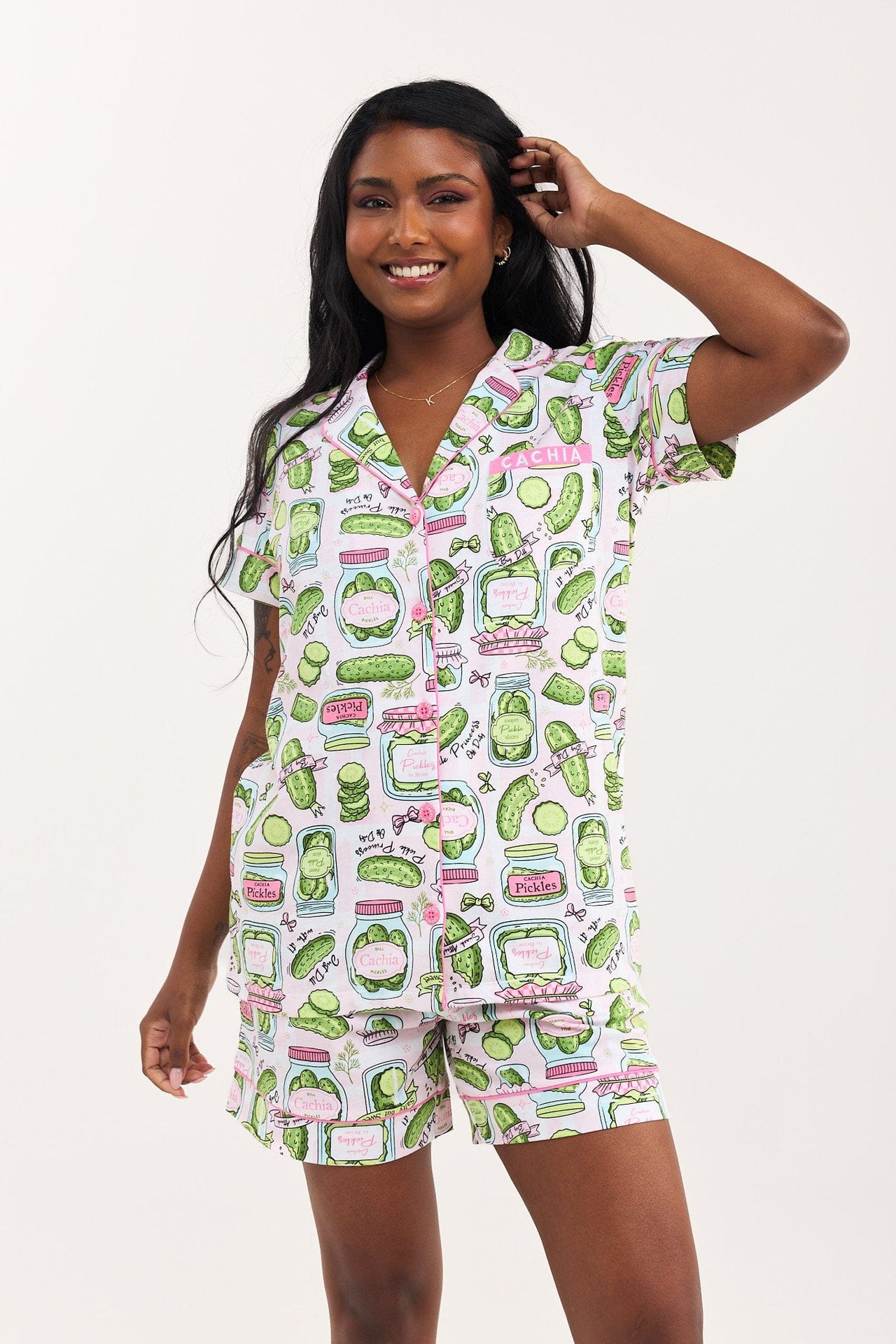 Pickle Princess Short Sleeve Set | CACHIA Sleepwear & Loungewear ...